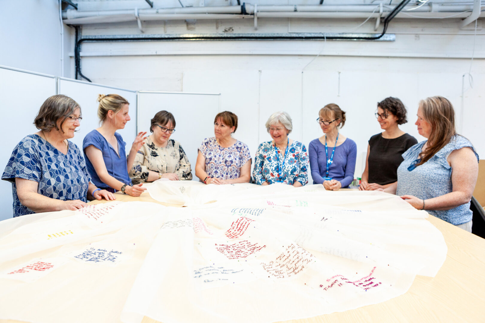 Students Lend Embroidery Skills for Museum's Interactive Artwork ...
